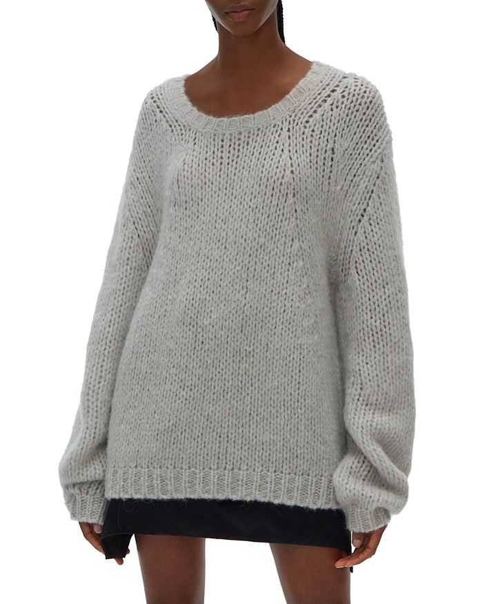 Helmut Lang Brushed Scoop Neck Sweater | Bloomingdale's
