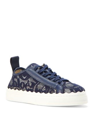 Chloé Women's Lauren Lace Low Top Sneakers | Bloomingdale's