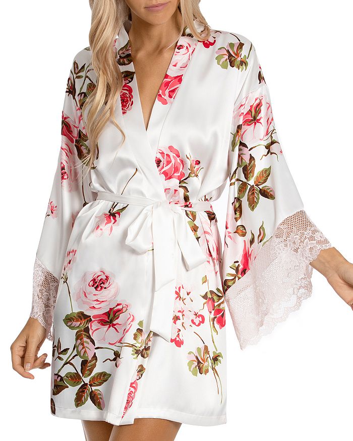 In Bloom by Jonquil Floral Satin Robe | Bloomingdale's