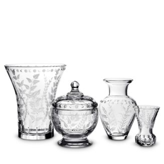 William Yeoward Crystal Fern Crystal Vases & Covered Bonboniere ...