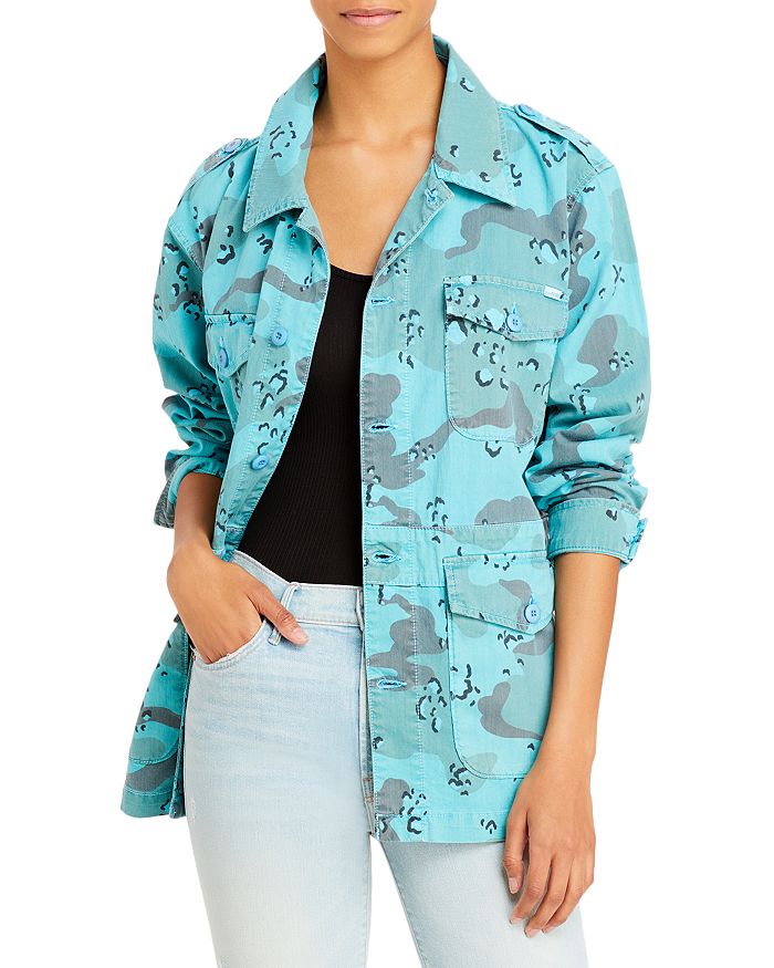 MOTHER The Oversized Camo Veteran Jacket | Bloomingdale's