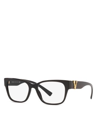 Versace Square Clear Glasses, 54mm | Bloomingdale's