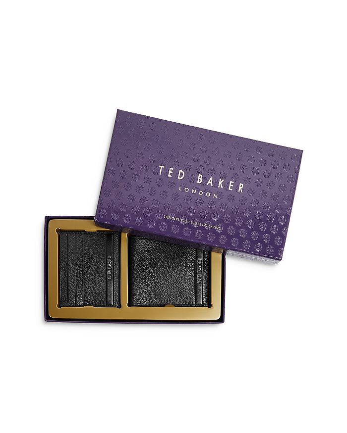 Ted Baker Pebbled Leather Wallet & Cardholder Gift Set | Bloomingdale's