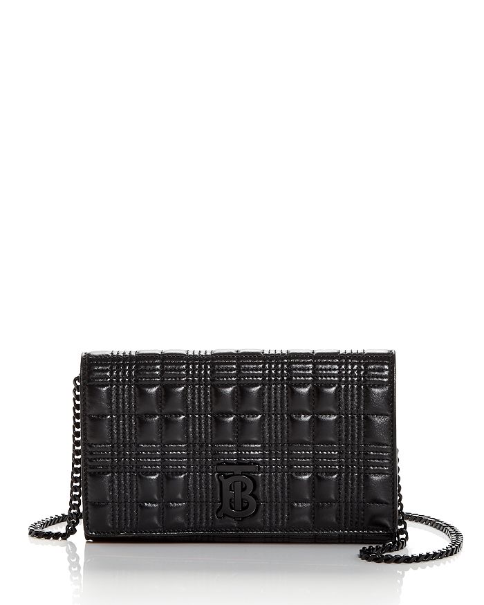 Burberry Quilted Leather Chain Wallet | Bloomingdale's