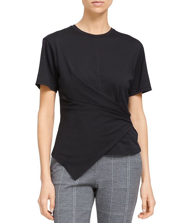 Theory Drape Front Tee | Bloomingdale's
