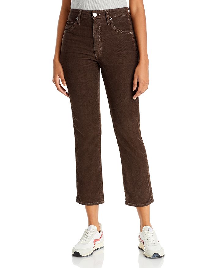 AMO Chloe Cropped Corduroy Pants | Bloomingdale's