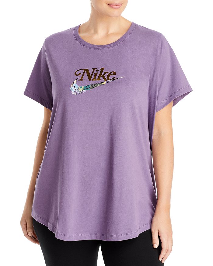 Nike Plus Floral Logo Tee | Bloomingdale's