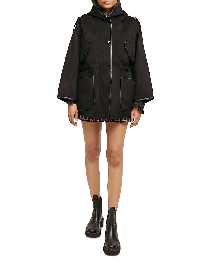 Maje Faux Leather Trim Jacket | Bloomingdale's