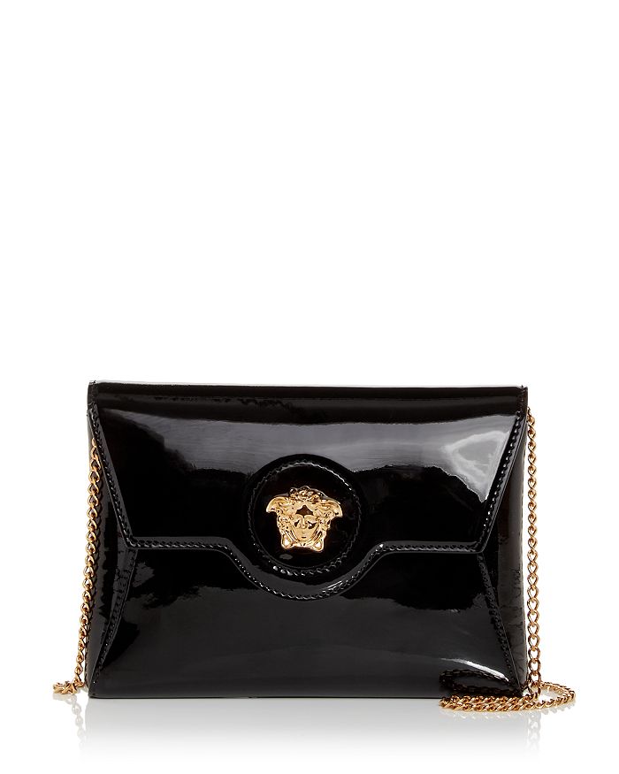 Versace La Medusa Envelope Pouch Patent Leather Crossbody | Bloomingdale's