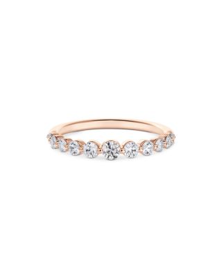 De Beers Forevermark Diamond Graduated Band in 18K Rose Gold, 0.40 tcw ...