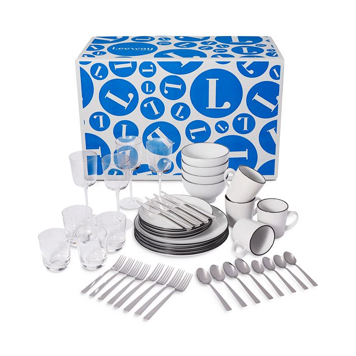 Leeway Home Leeway The Full Way 44-Piece Dinner Service Set ...