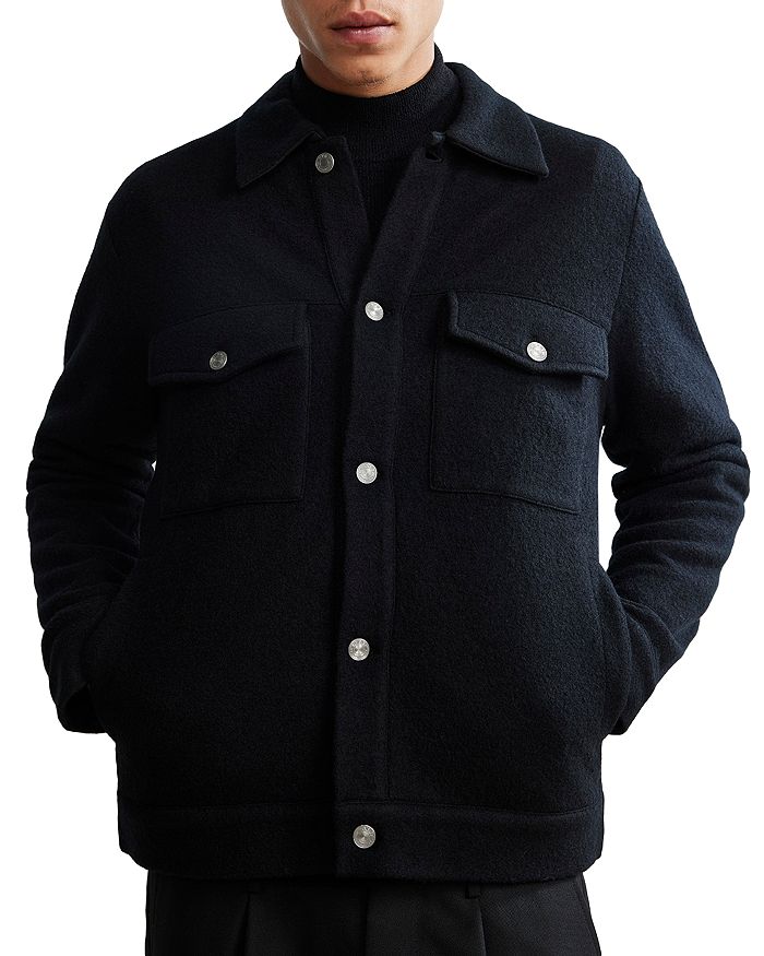 NN07 Merino Wool Trucker Jacket | Bloomingdale's