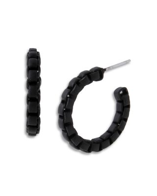 ALLSAINTS Small Frozen Chain Hoop Earrings | Bloomingdale's