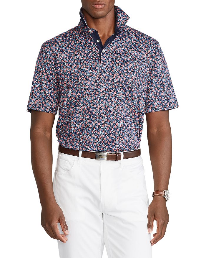 Polo Ralph Lauren Cotton Blend Floral Print Classic Fit Polo Shirt ...