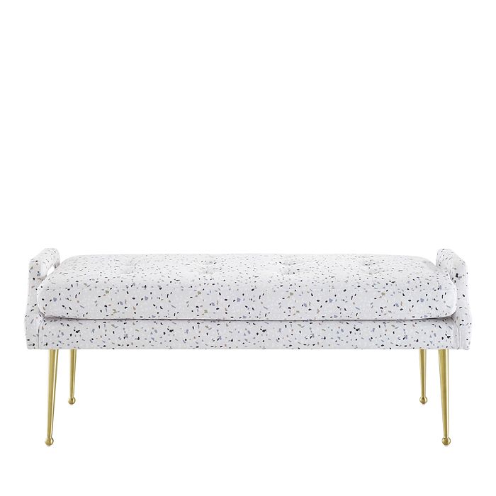 TOV Furniture Eileen Terrazzo Velvet Bench | Bloomingdale's
