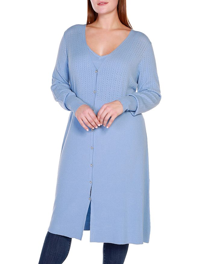 Belldini Plus Pointelle Duster Long Cardigan | Bloomingdale's