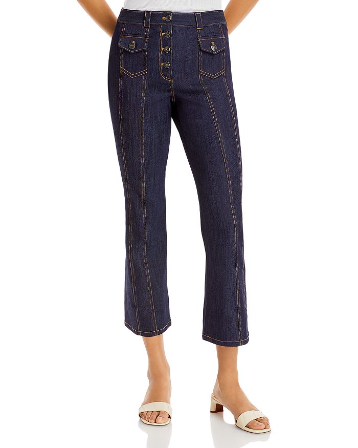 Cinq à Sept Clifton Flared Ankle Jeans in Indigo | Bloomingdale's