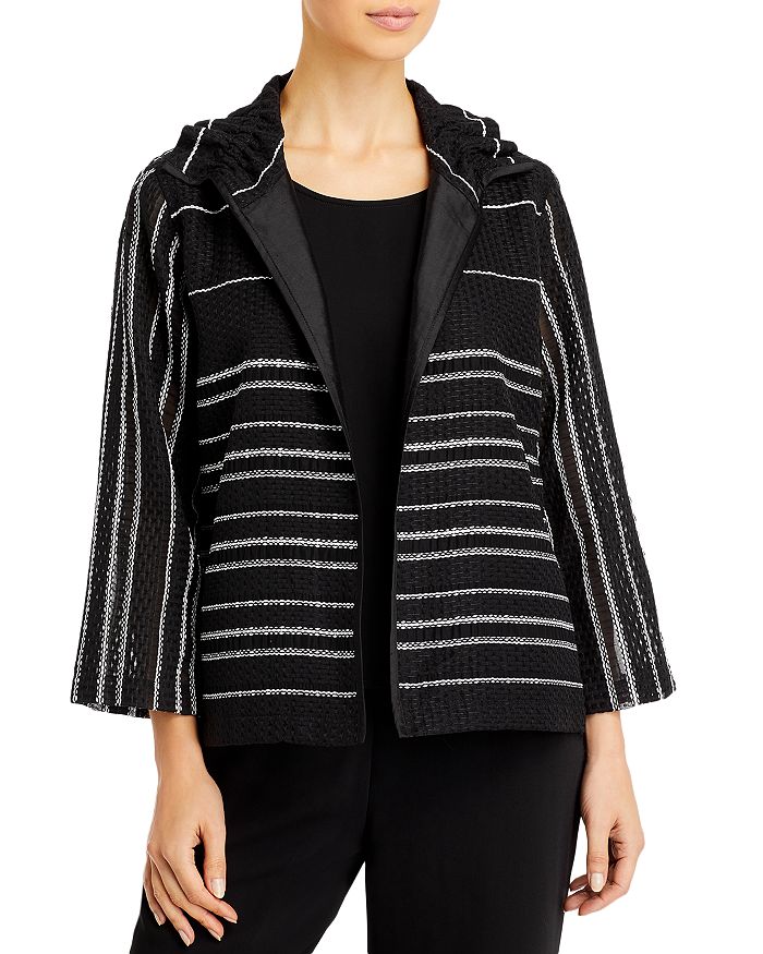 Caroline Rose Ruched Collar Cropped Cardigan Sweater | Bloomingdale's