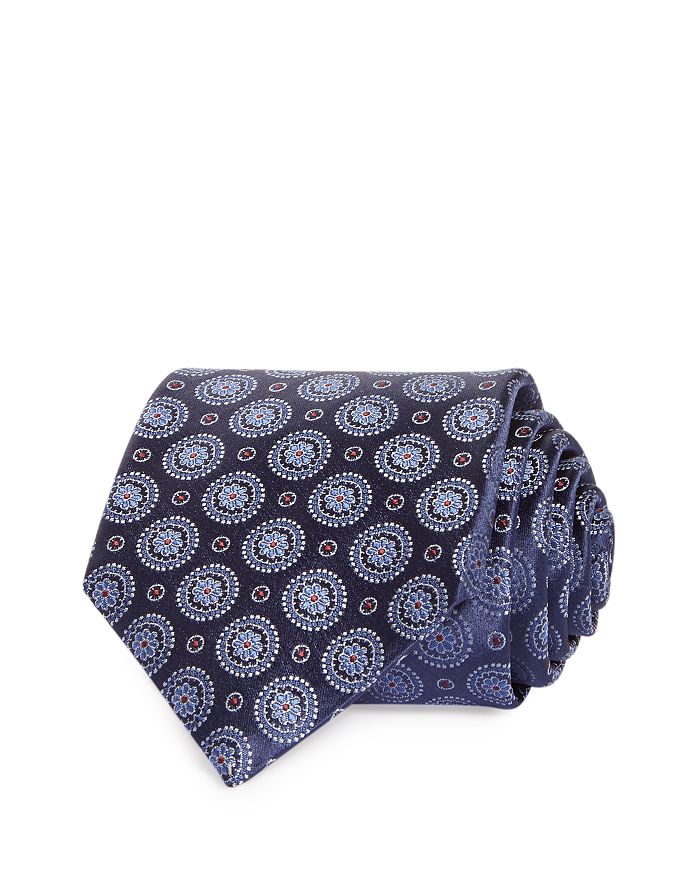 Canali Large Circle Medallion Silk Classic Tie | Bloomingdale's
