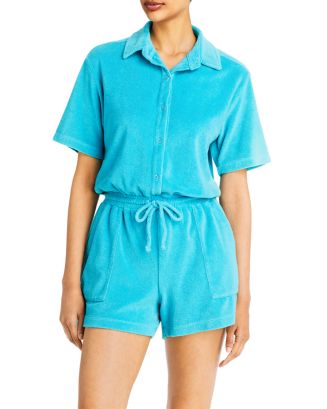 Monrow Terry Romper | Bloomingdale's