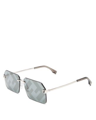 Fendi Rimless Square Sunglasses, 59mm | Bloomingdale's