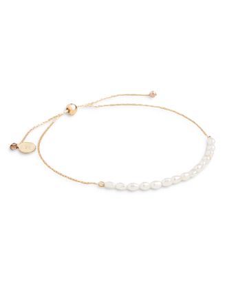 Shashi Natasha Cultured Freshwater Pearl Slider Bracelet in 14K Gold ...