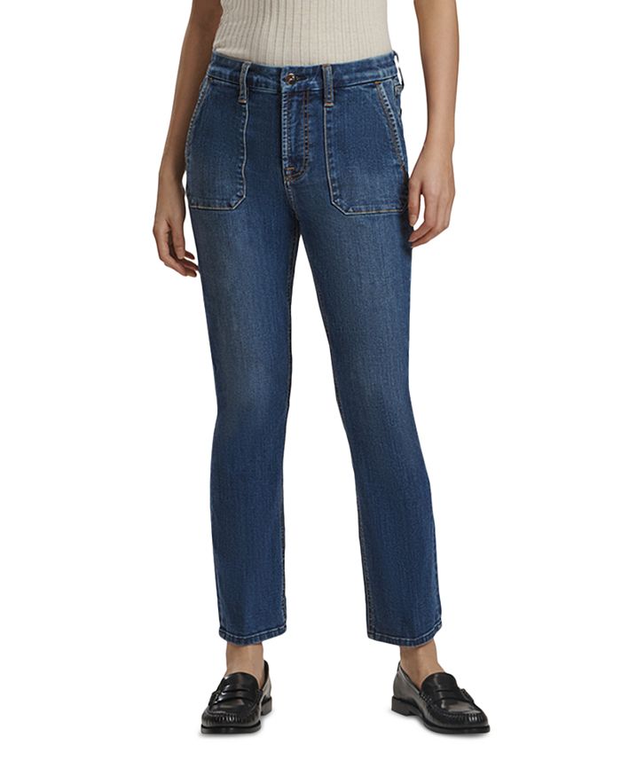 JEN 7 by 7 For All Mankind Jen 7 Straight Stretch Ankle Jeans in ...