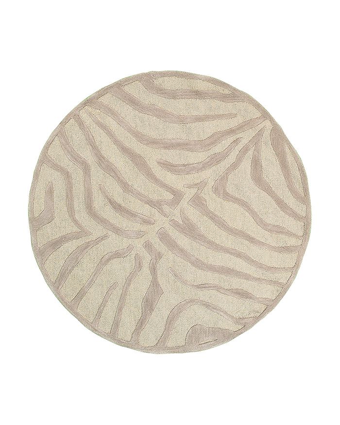 LR Home Paris Zebra Print Round Area Rug, 8' x 8' | Bloomingdale's