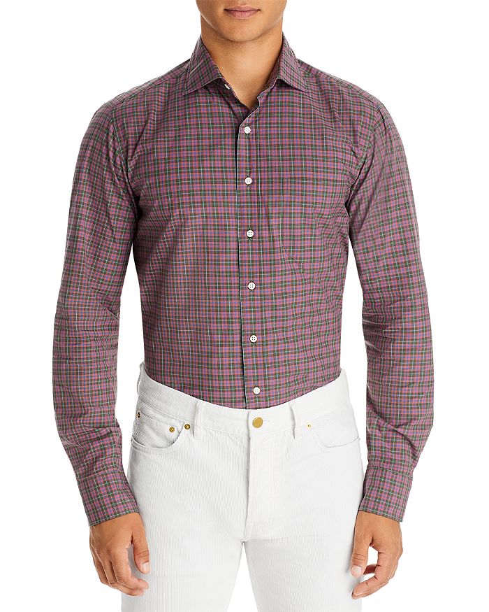 Sid Mashburn Check Slim Fit Button Down Shirt | Bloomingdale's