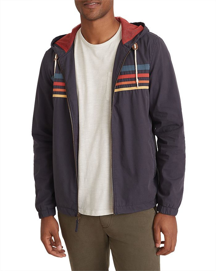 Marine Layer Howell Stretch Twill Hooded Windbreaker | Bloomingdale's