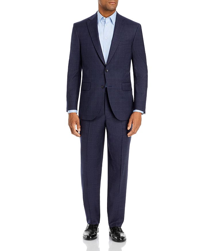Jack Victor Tonal Micro Check Regular Fit Suit Regular Fit | Bloomingdale's