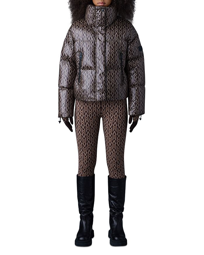 Mackage Logo Print Down Puffer Jacket | Bloomingdale's