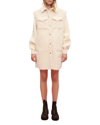 Maje Gelly Fuzzy Coat | Bloomingdale's