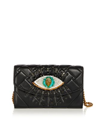 KURT GEIGER LONDON Kensington Eye Leather Wallet Crossbody ...