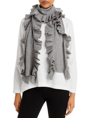 V Fraas C by Bloomingdale's Cashmere Ruffle Scarf - Exclusive ...