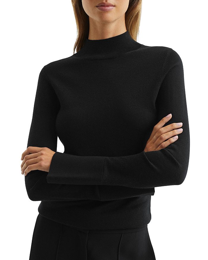 REISS Sasha Split Sleeve Turtleneck Sweater | Bloomingdale's