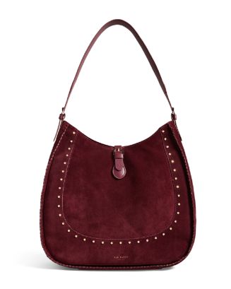 Ted Baker Kalrina Studded Suede Hobo Bag | Bloomingdale's