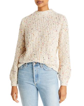Single Thread Balloon Sleeve Confetti Chenille Sweater | Bloomingdale's
