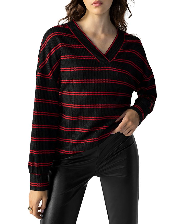 Sanctuary V Neck Waffle Top | Bloomingdale's