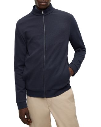 BOSS Skiles Textured Zip Up Jacket | Bloomingdale's