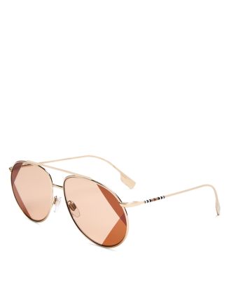 Burberry Aviator Sunglasses, 61mm | Bloomingdale's