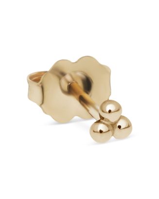 MARIA TASH 14K Yellow Gold Trinity Bead Single Stud Earring ...