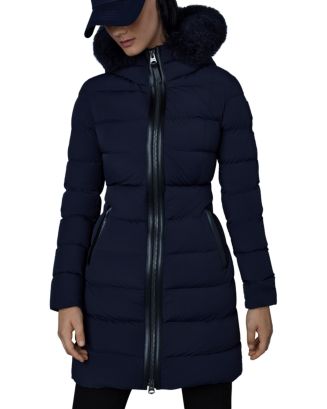 Mackage Shearling Trim Puffer Coat | Bloomingdale's