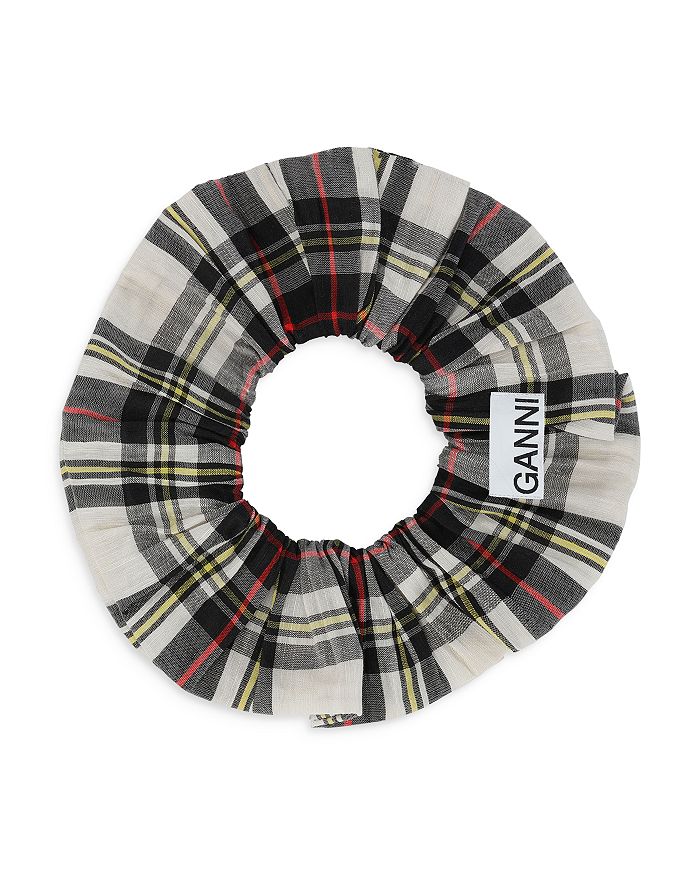 GANNI Plaid Scrunchie | Bloomingdale's
