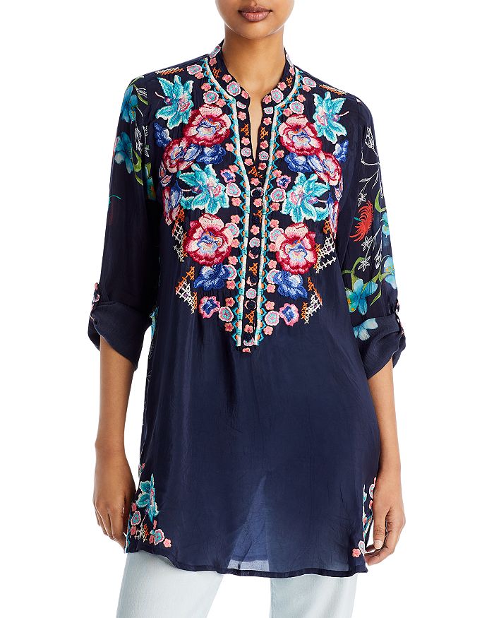 Johnny Was Elsarose Embroidered Tunic | Bloomingdale's