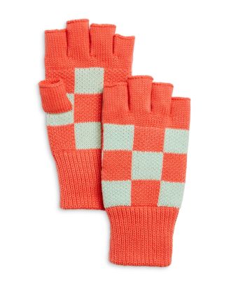 Verloop Checkerboard Fingerless Gloves Gloves | Bloomingdale's