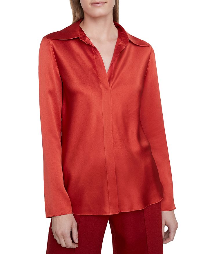 Vince Silk Button Down Blouse | Bloomingdale's