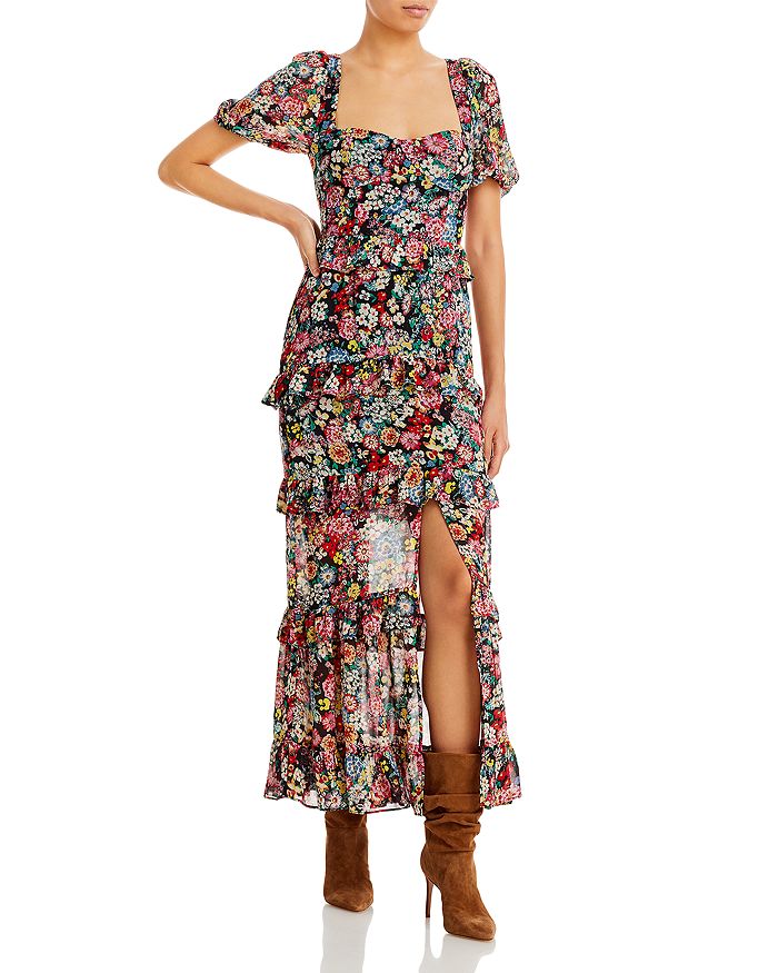 WAYF Bustier Tiered Maxi Dress | Bloomingdale's