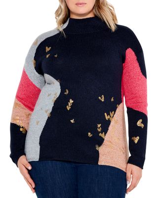 NIC+ZOE Plus Size Glowing Embers Sweater | Bloomingdale's