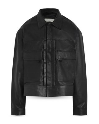 Hudson Leather Trucker Jacket | Bloomingdale's